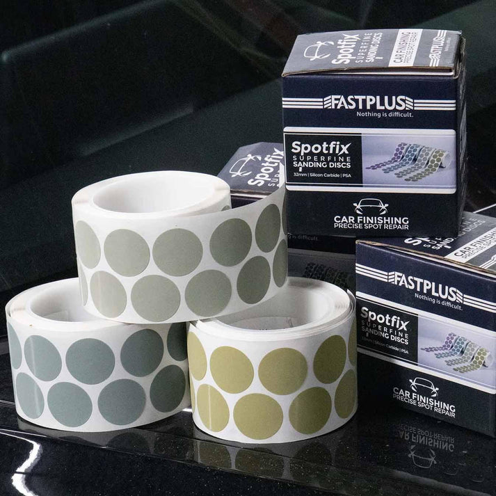 Spotfix Micro Discs for Spot Repair | 32mm PSA Clearcoat Film Discs ...